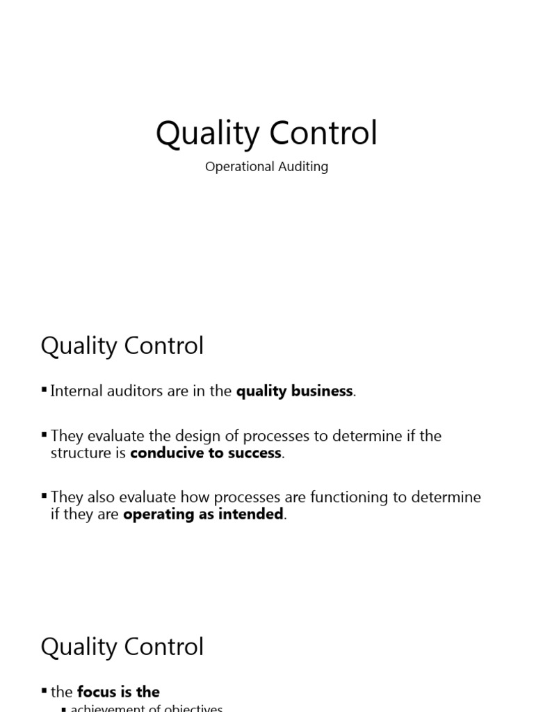 08 Quality Control | PDF | Six Sigma | Iso 9000