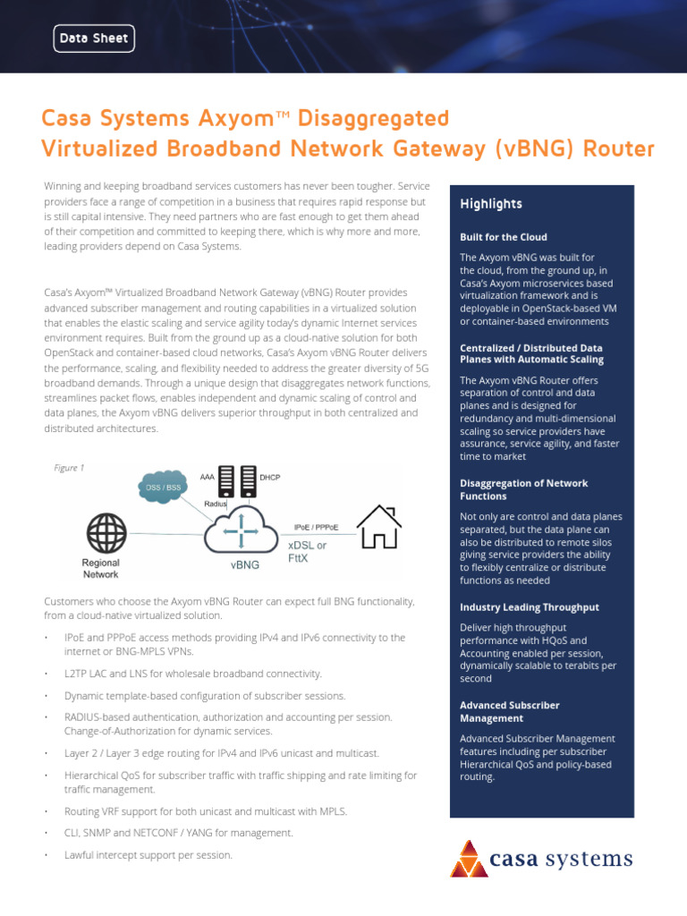 Casa Datasheet VBNG Axyom | PDF | Communications Protocols | Computing