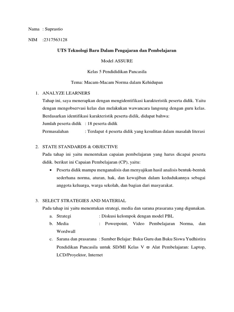 Suprastio - UTS - Teknologi Baru Dalam Pengajaran Dan Pembelajaran ...