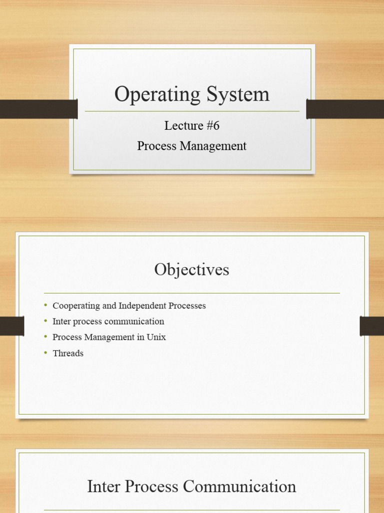 Operating System Lect6.1 | PDF | Process (Computing) | Scheduling (Computing)