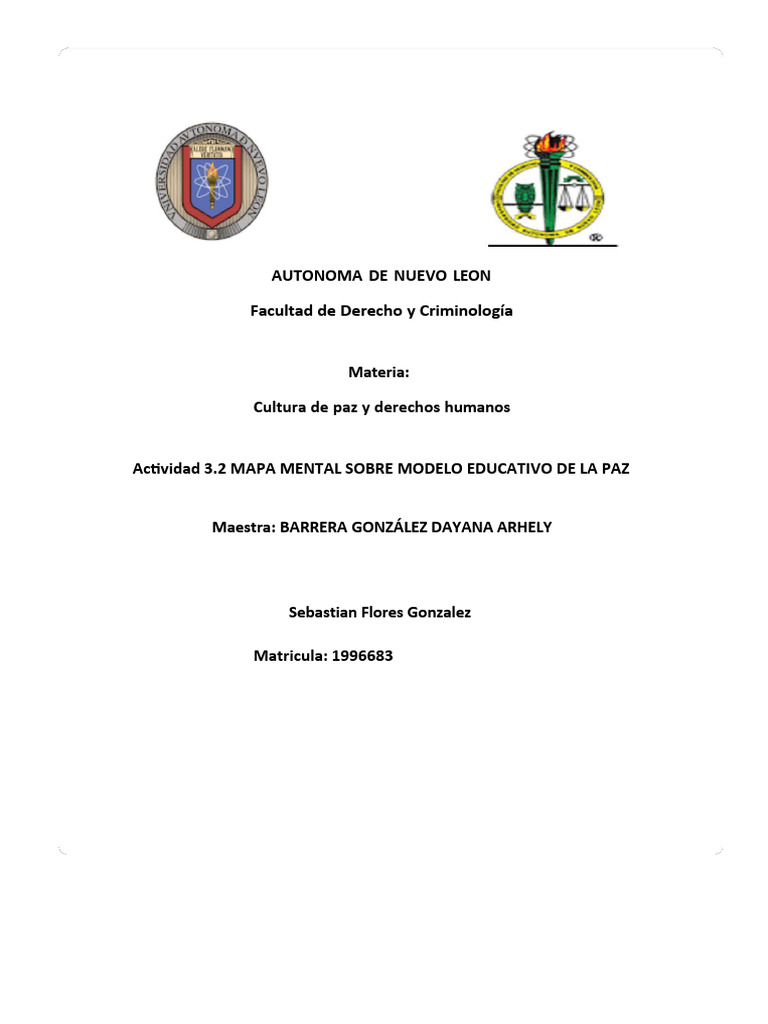 Act 3.2 Mapa Mental Sobre El Modelo Educativo de La Paz | PDF | Ciencias sociales | Ciencia y ...