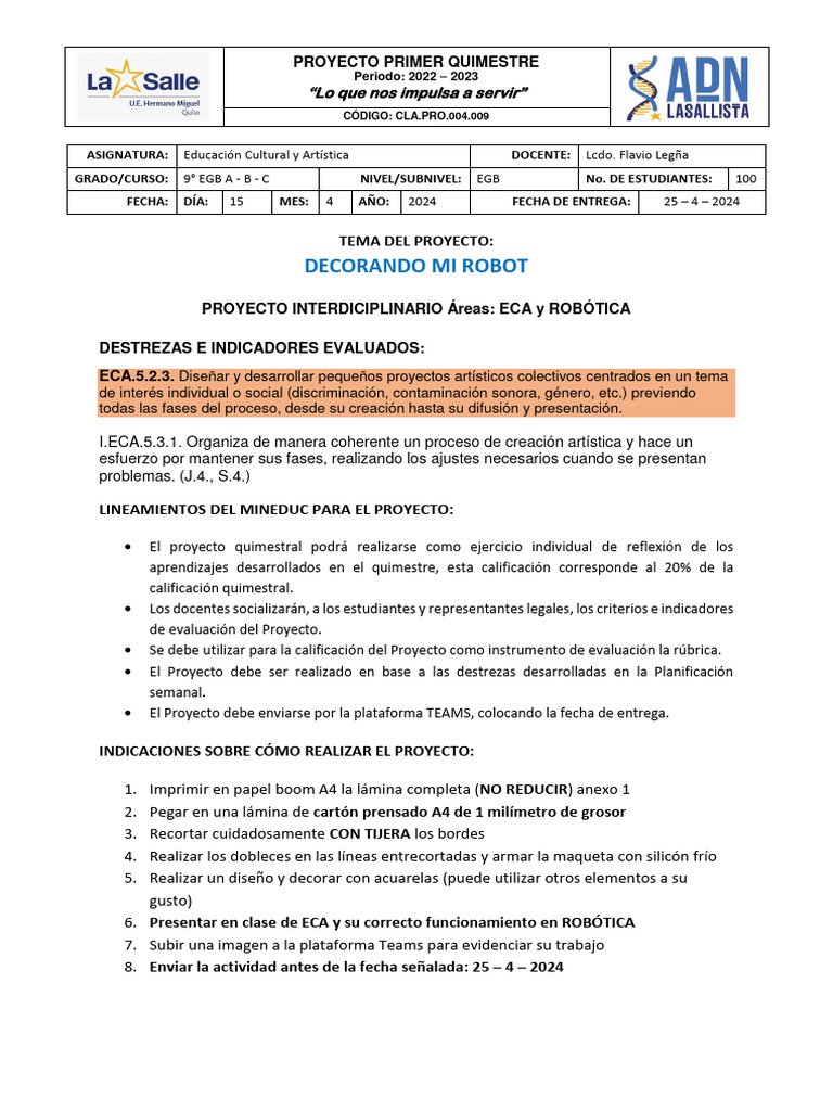 Eca Proyecto | PDF | Arte