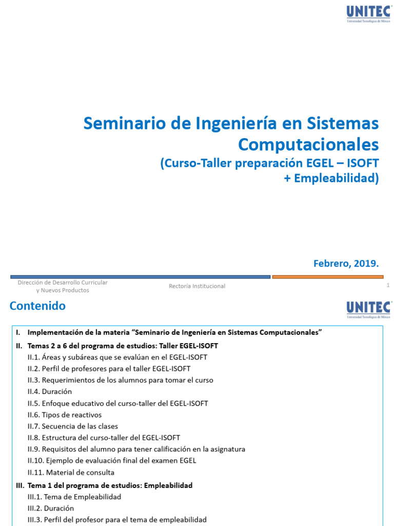 Seminario EGEL-ISOFT (00000002) | PDF | Maestros | Evaluación