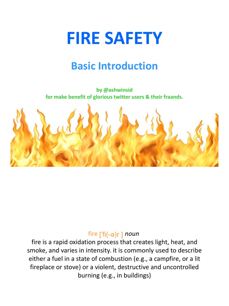 Fire Safety Basics | PDF | Combustion | Fires