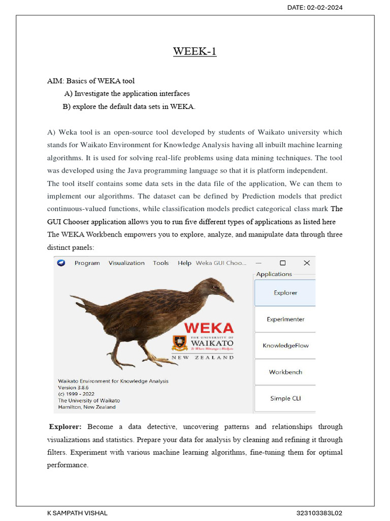 Week 1 | PDF | Statistical Classification | Machine Learning