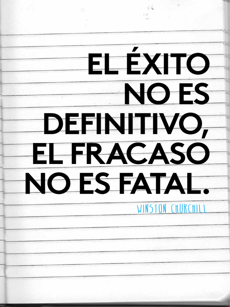 El éxito No Es Definitivo El Fracaso No Es Fatal Pdf Iniciativa