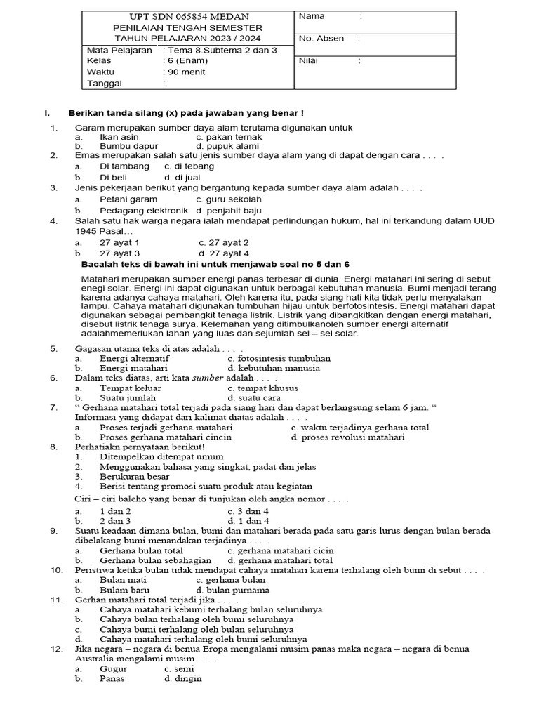 Tema 8 Sub Tema 2 | PDF
