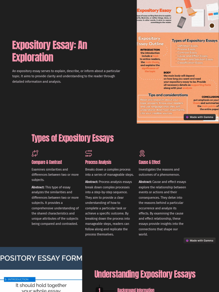 Expository Essay An Exploration | PDF | Essays | Cognition