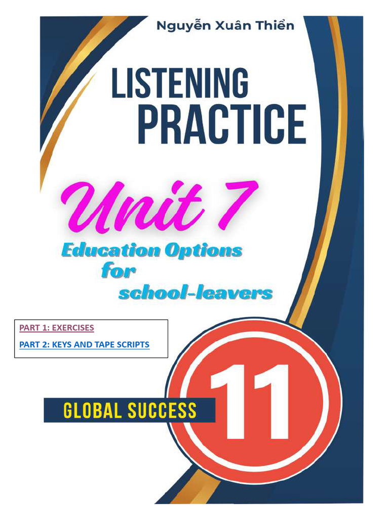 Listening Practice Unit 7 Education Options For School Leavers | PDF ...
