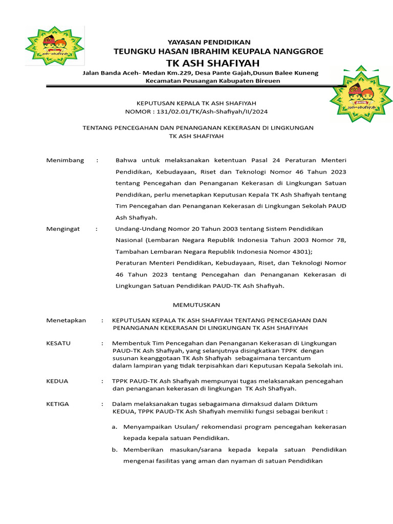 SK Tim PPK Baru | PDF