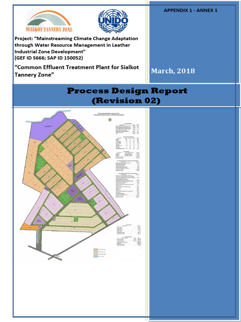 Sialkot Tannery CETP Process Design Report | PDF | Sewage Treatment ...