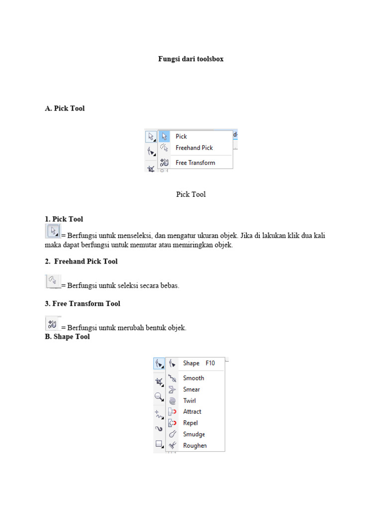 Alat dan Fungsi CorelDRAW Lengkap | PDF | Metode & Bahan Ajar | Griya ...