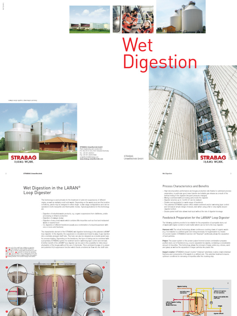 STRABAG - Wet Digestion - LARAN-LOOP - EN | PDF | Anaerobic Digestion ...