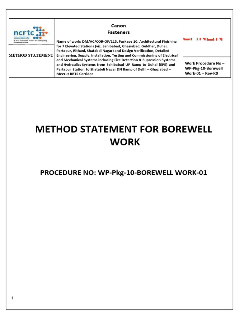 METHOD STATEMENT Internal Exter Nal Plaster RO2 | Download Free PDF | Concrete | Specification ...