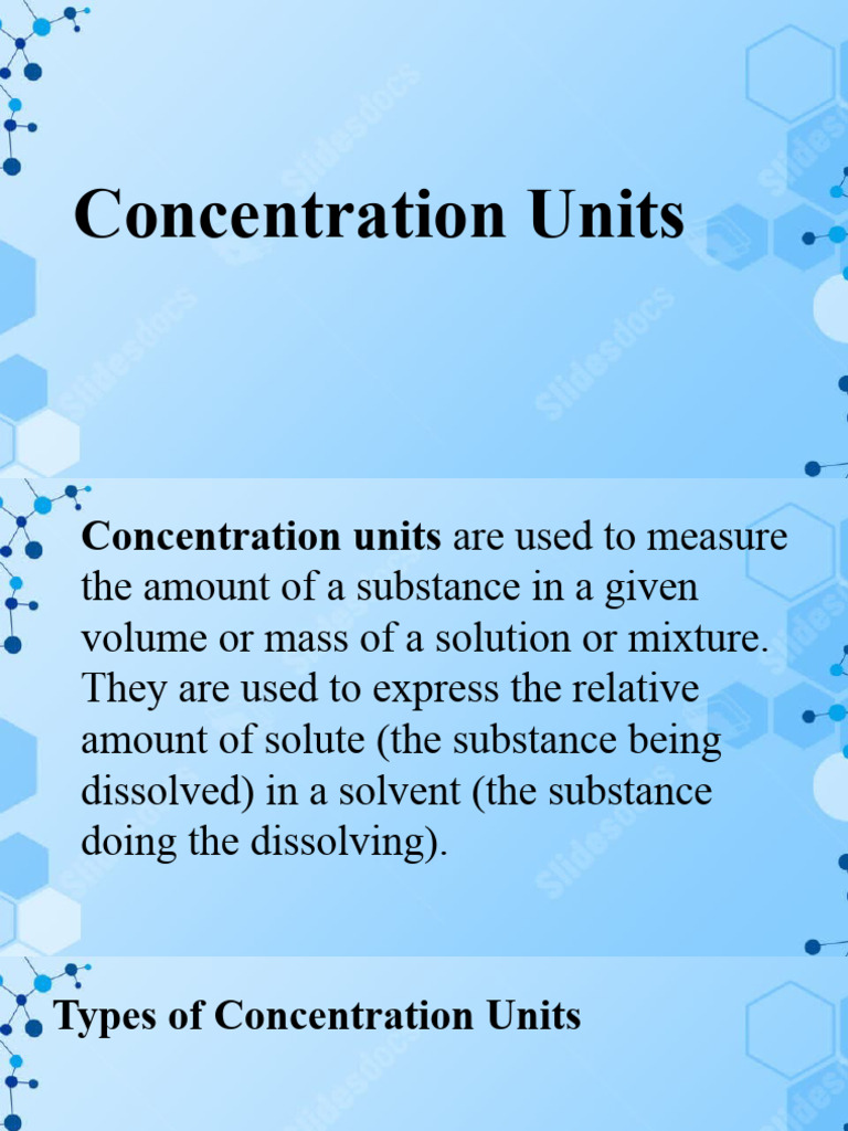 Reporter 5 - Concentration Units - Pasok Joven B. | PDF | Concentration ...