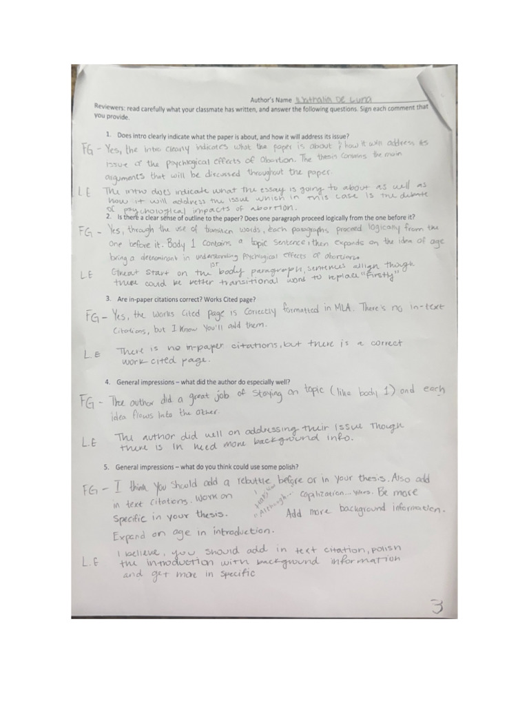 Reviewers Read Carefully What Your Classmate Has Written and Answer The ...