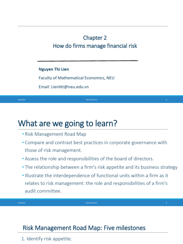 Risk Analytics - Tutorial - w2 | Download Free PDF | Audit | Risk