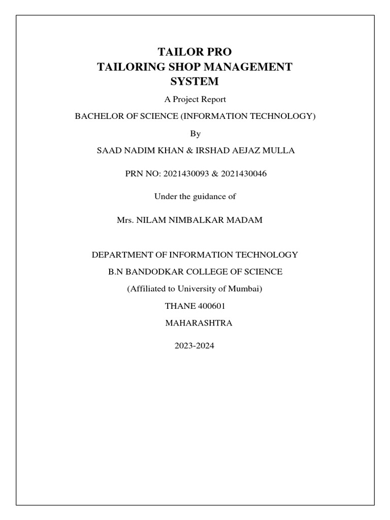 Black Book Print Final Jeenam | PDF | Software Development Process ...