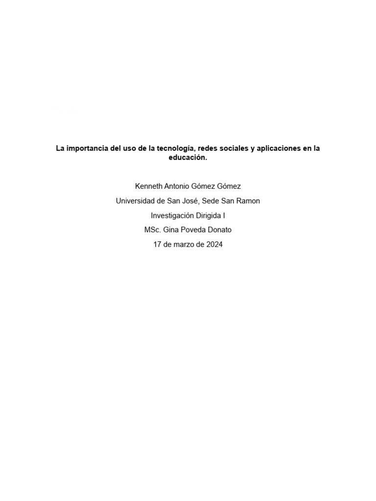 Tecnología y Redes Sociales en Educación | PDF | Servicio de redes ...