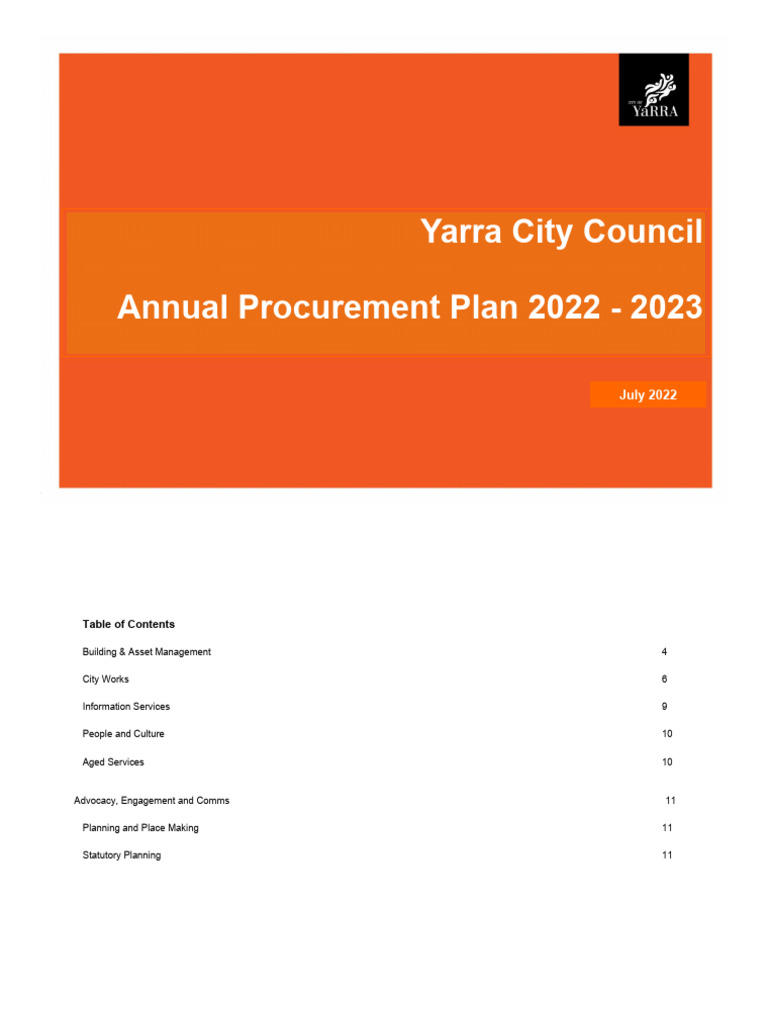Procurement Plan 2022 To 2023 | PDF | Procurement | Enterprise Resource ...
