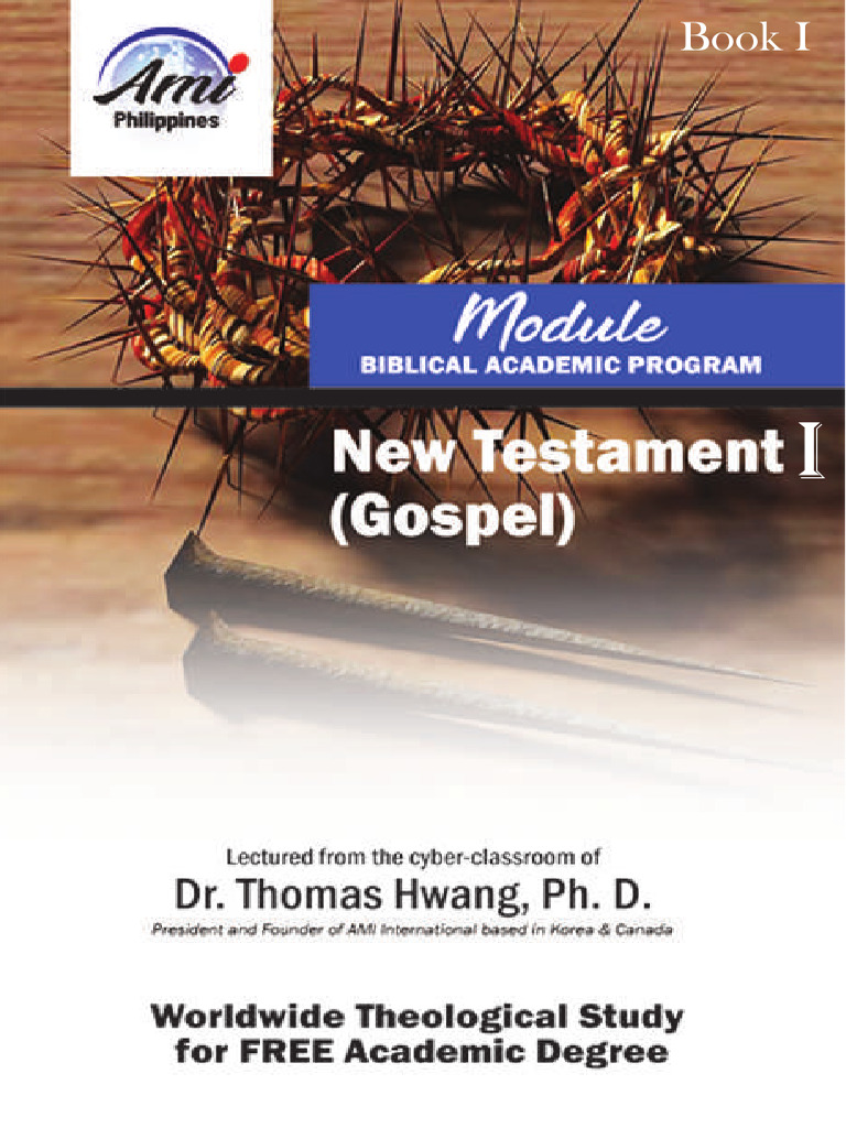 New Testament Survey by Dr. Hwang | PDF | Jesus | Hebrew Bible