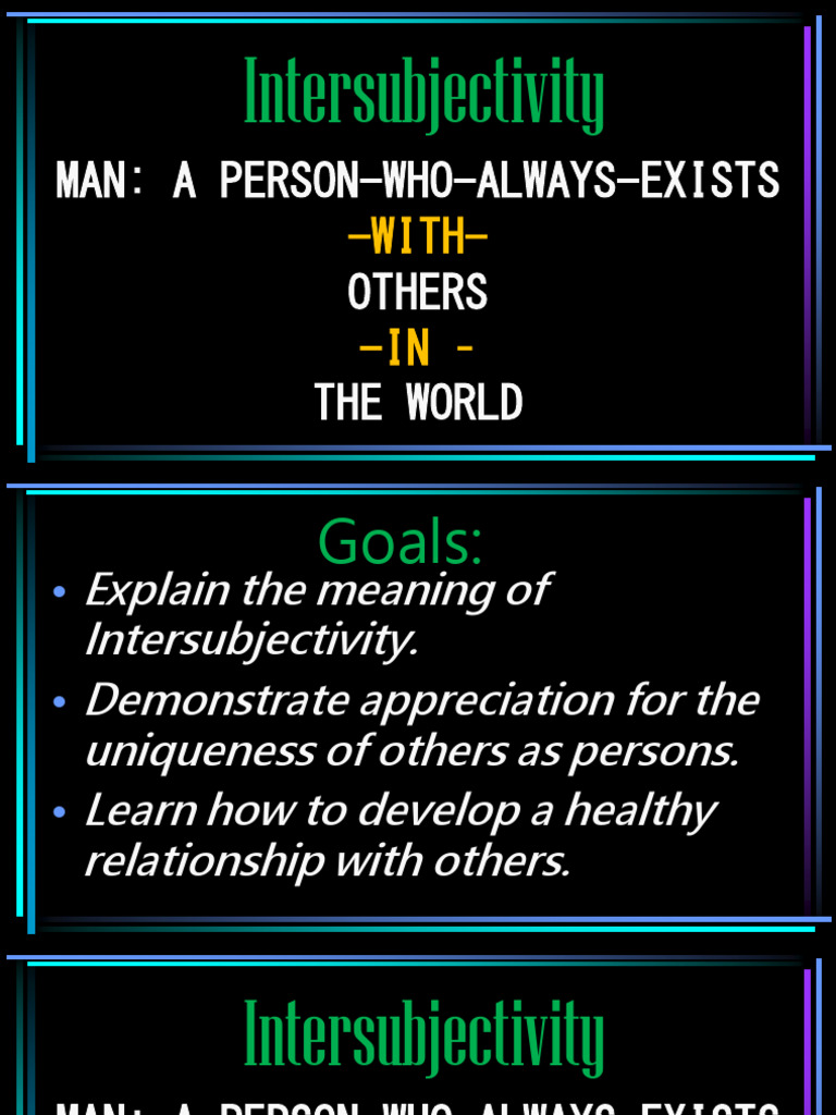 11. Intersubjectivity | PDF | Existentialism | Metaphysics