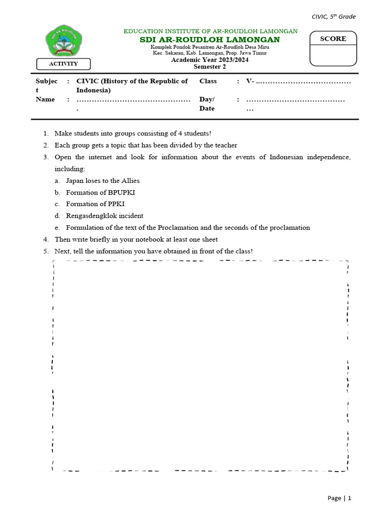 5th Grade Civic Lesson Plan | PDF | Travel