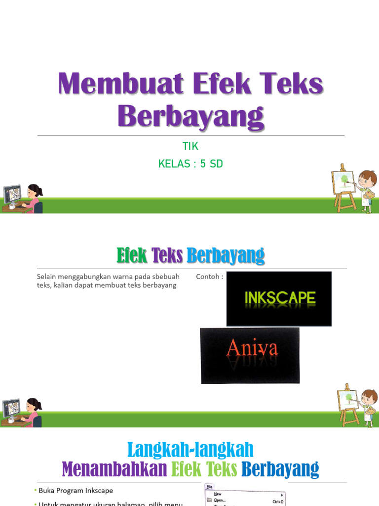 Cara Membuat Efek Teks Berbayang | PDF | Komputer