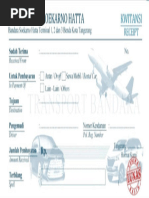 Kwitansi Pembayaran Travel Mobil | PDF