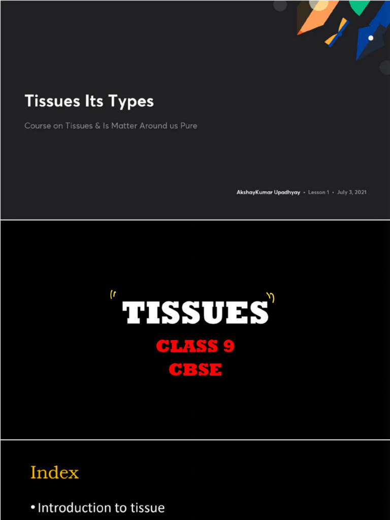 Tissues Its Types | PDF