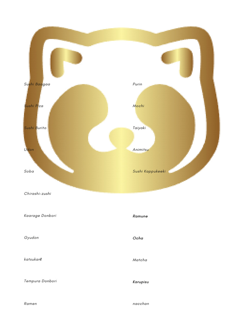Sushi Shop Menu | PDF