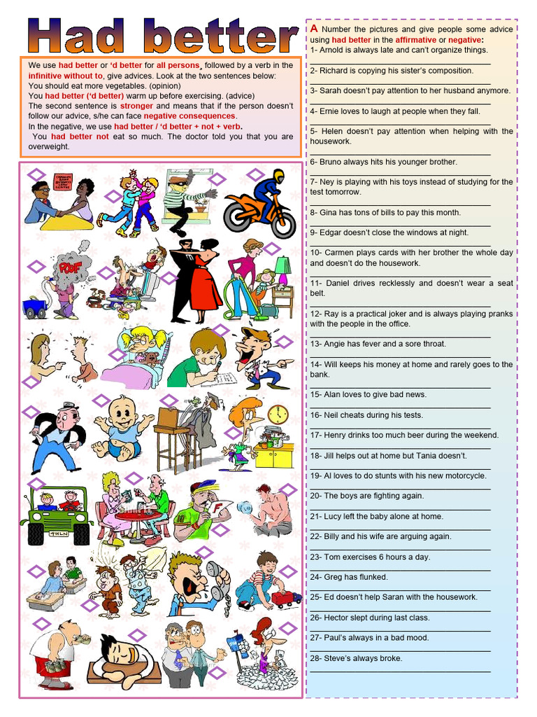 Had Better Editable With Answers Grammar Drills Grammar Guides - 145176 ...
