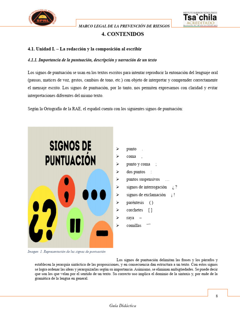 Unidad 1 - LA REDACCI-N Y LA COMPOSICI-N AL ESCRIBIR | PDF | Puntuación | Coma