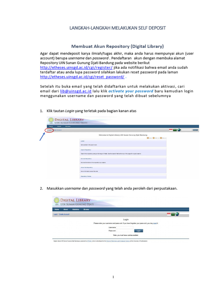 Panduan Unggah Skripsi | PDF | Komputer