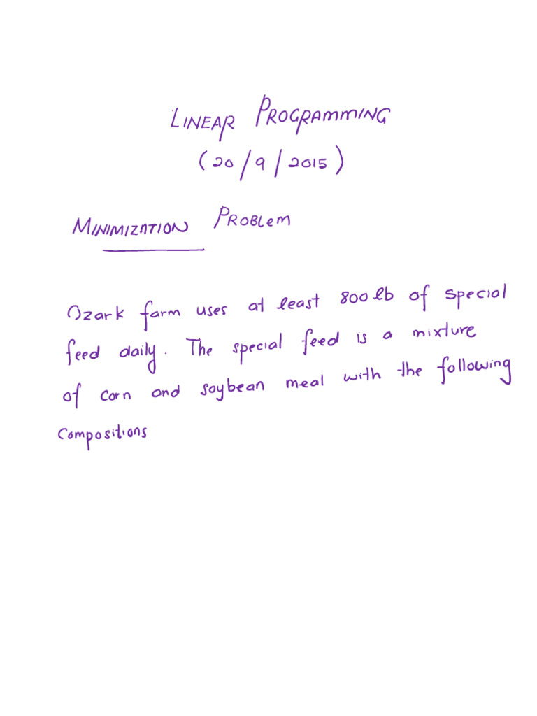 Chapter 1 Min Problem SAS | PDF