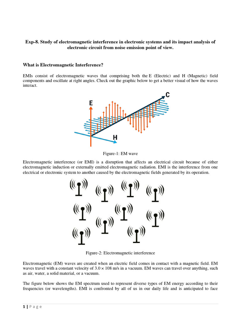 Electromagnetic Interference Analysis | PDF | Electromagnetic Interference | Electromagnetic ...