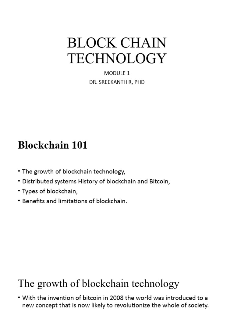 Unit - 1 Block Chain | Download Free PDF | Distributed Computing | Cryptocurrency