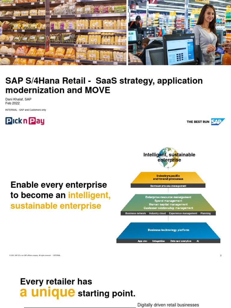 Day 1 Session 2a S4hana and More | PDF | Retail | Cloud Computing