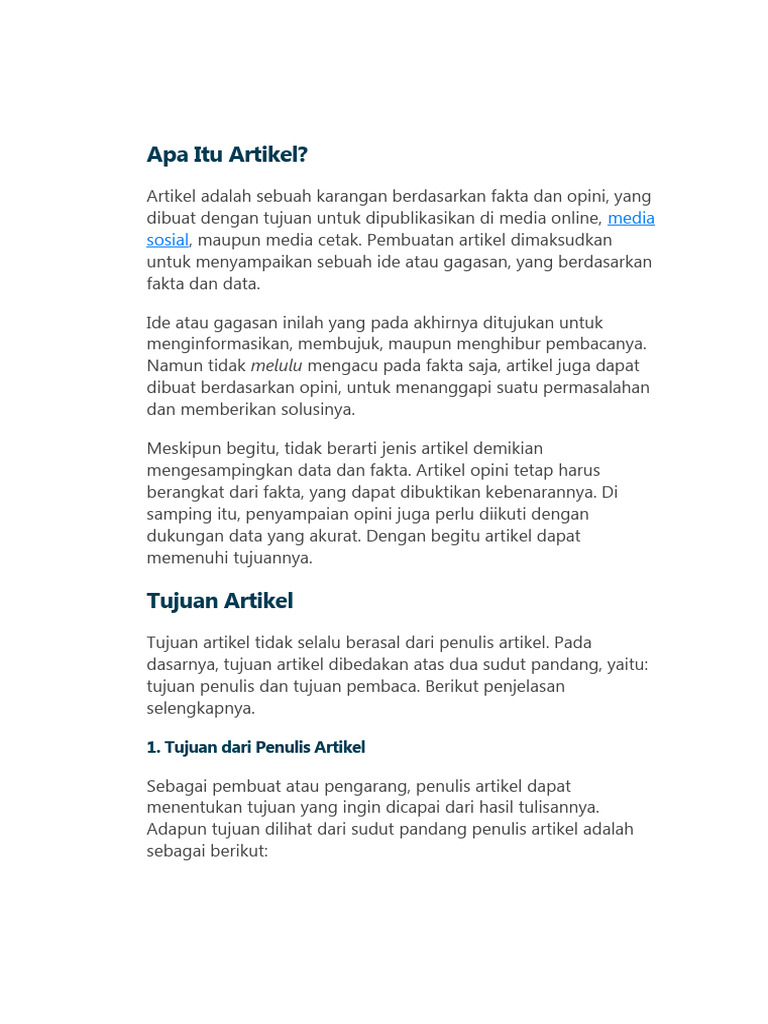 Tentang Artikel | PDF | Karier & Perkembangan | Bisnis