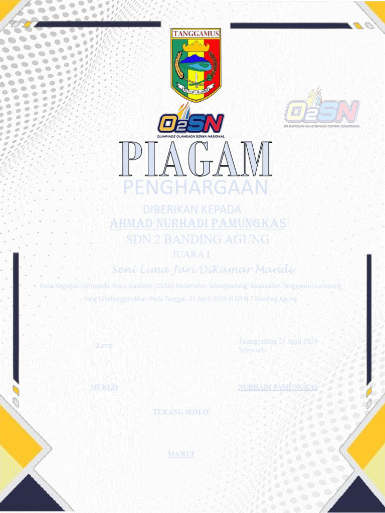 Sertifikat O2sn | PDF