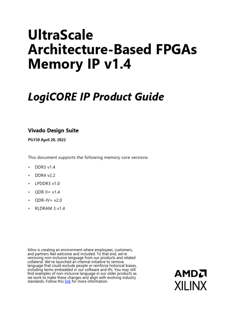 Pg150 Ultrascale Memory Ip | Download Free PDF | Field Programmable Gate Array | Computer ...