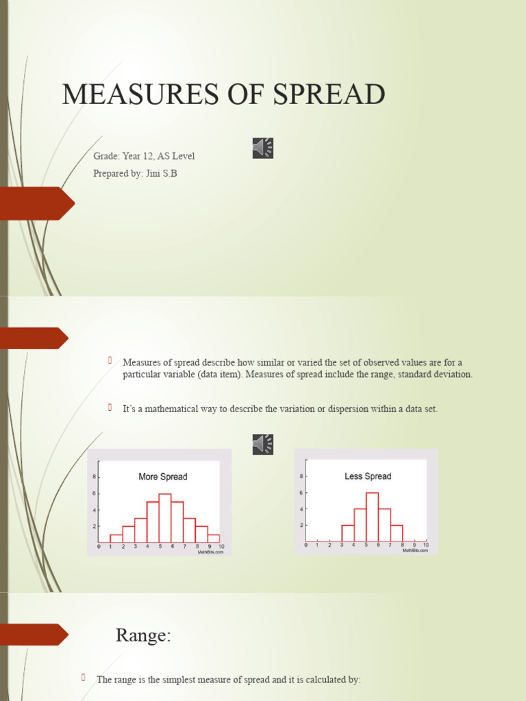 Measures Of Spread Pdf