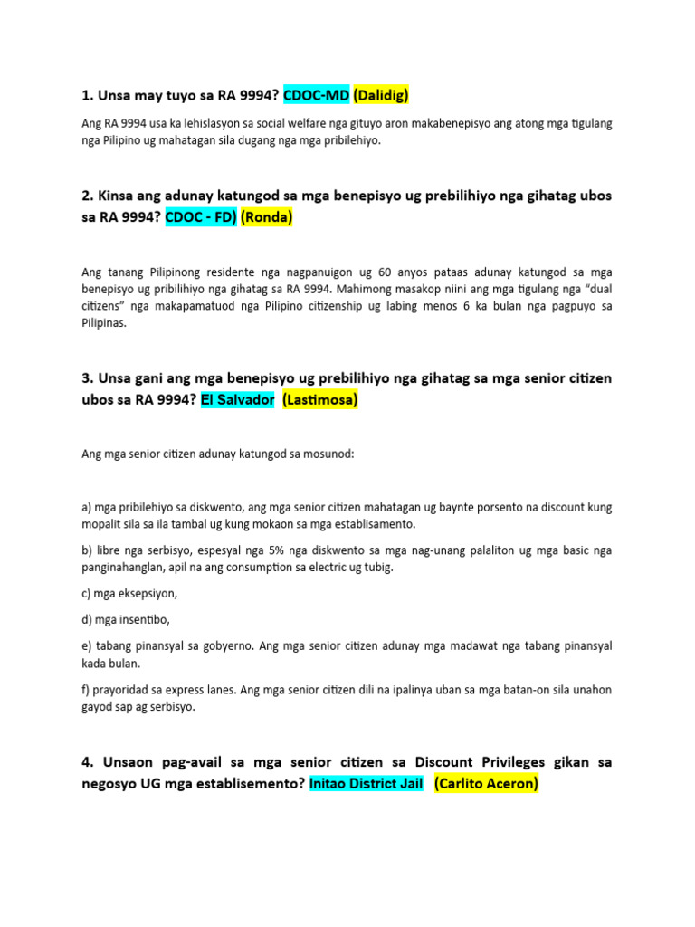 Question and Answer Module 8 | PDF