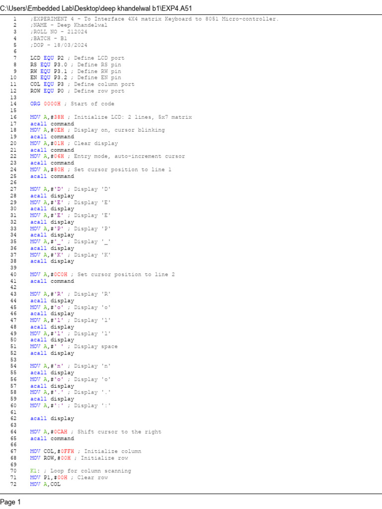 Exp 44 | PDF | Office Equipment | Computer Programming