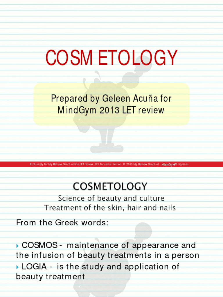 TLE - Cosmetology Revision | PDF | Nail (Anatomy) | Hairstyle