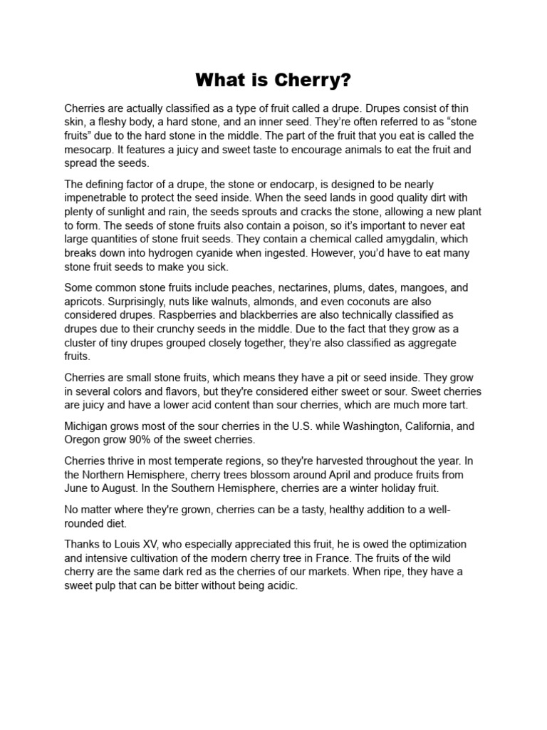 Cherry | PDF