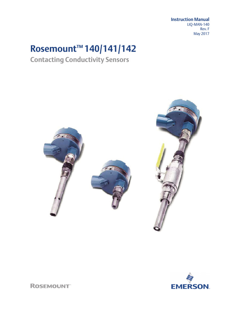 Rosemount Analytical 140 141 142 Manual | PDF | Calibration | Valve