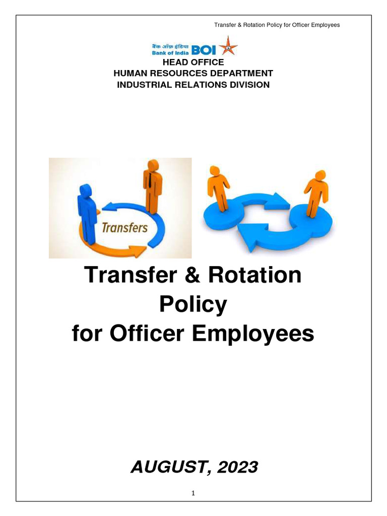 Transfer RotationPolicy | PDF | Disability | Reserve Bank Of India
