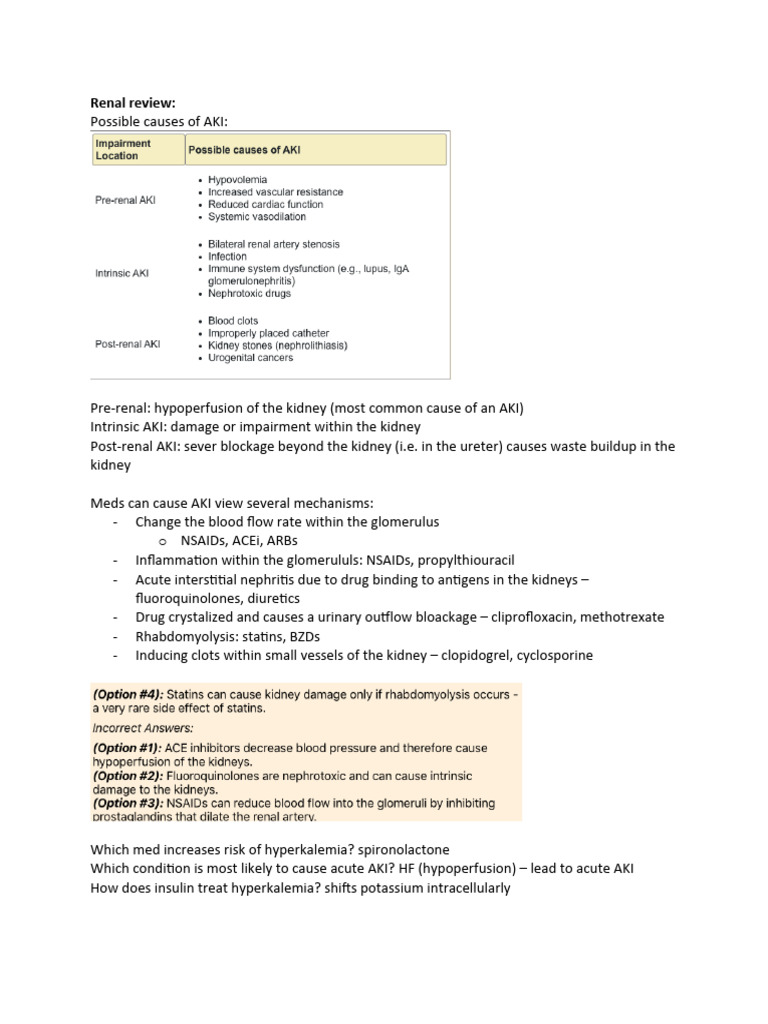 Renal Review Incomplete | Download Free PDF | Kidney | Chronic Kidney ...