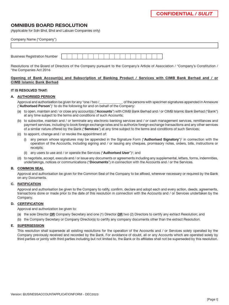 CIMB Omnibus-Board-Resolution-And-Extract-Omnibus-Board-Resolution ...